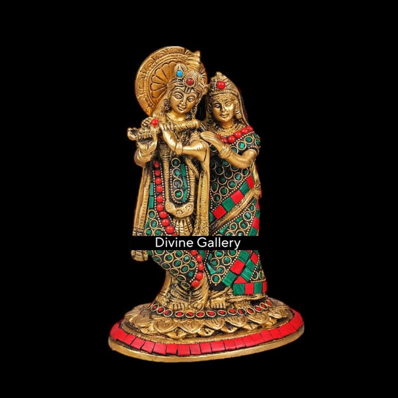 Radha Krishna Statue Brass, Radha Krishna Idol, Goddess Radha Lord ...