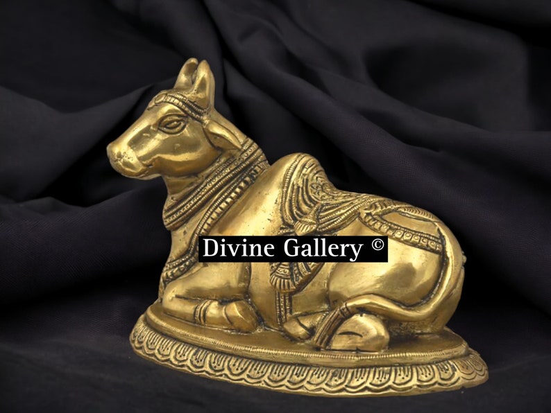 Small Nandi Statue, Gatekeeper of Shiva & Parvati, God Nandi Figure, 15 ...