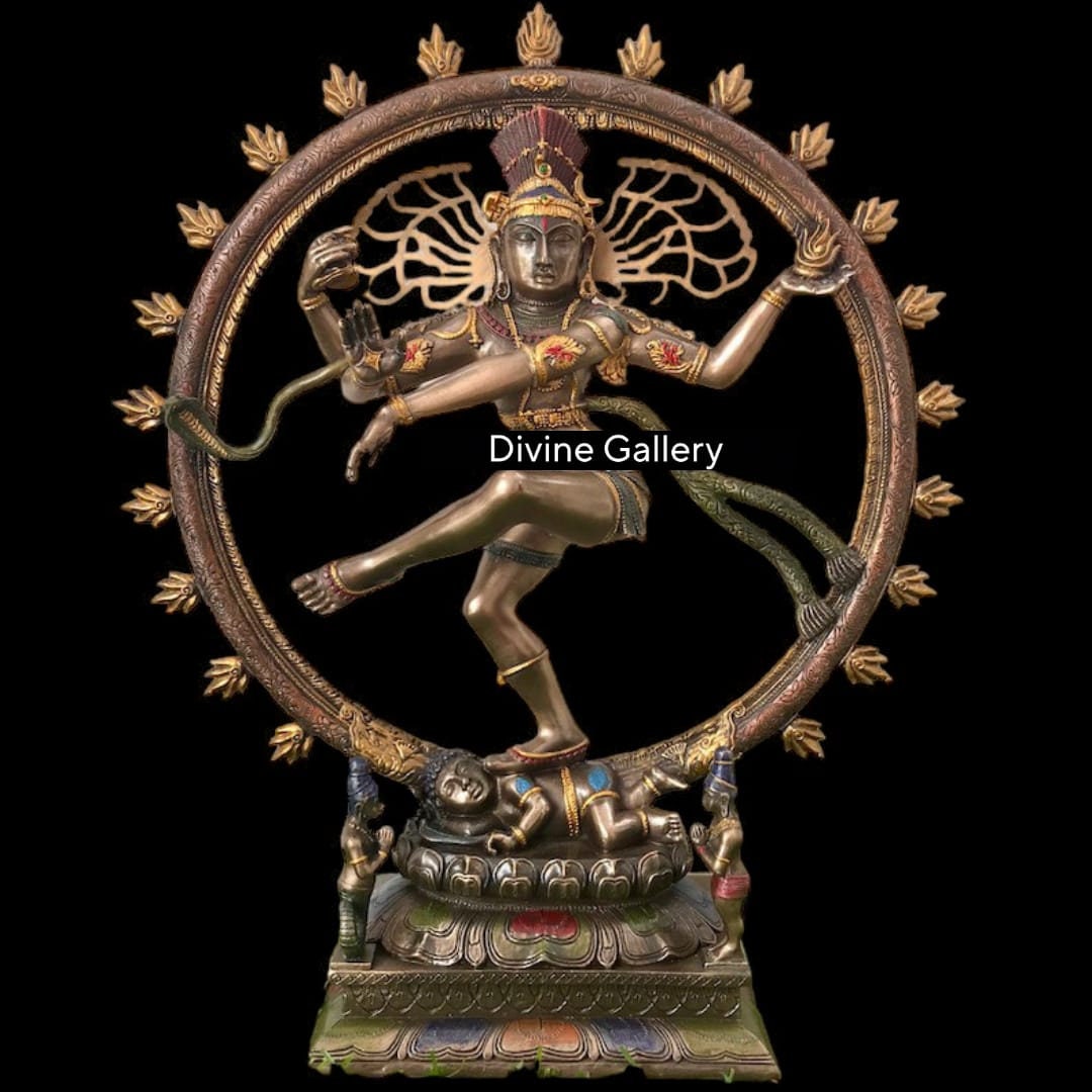 Natraj Statue 26 Cm Bonded Bronze Dancing Shiva Nataraja - Etsy