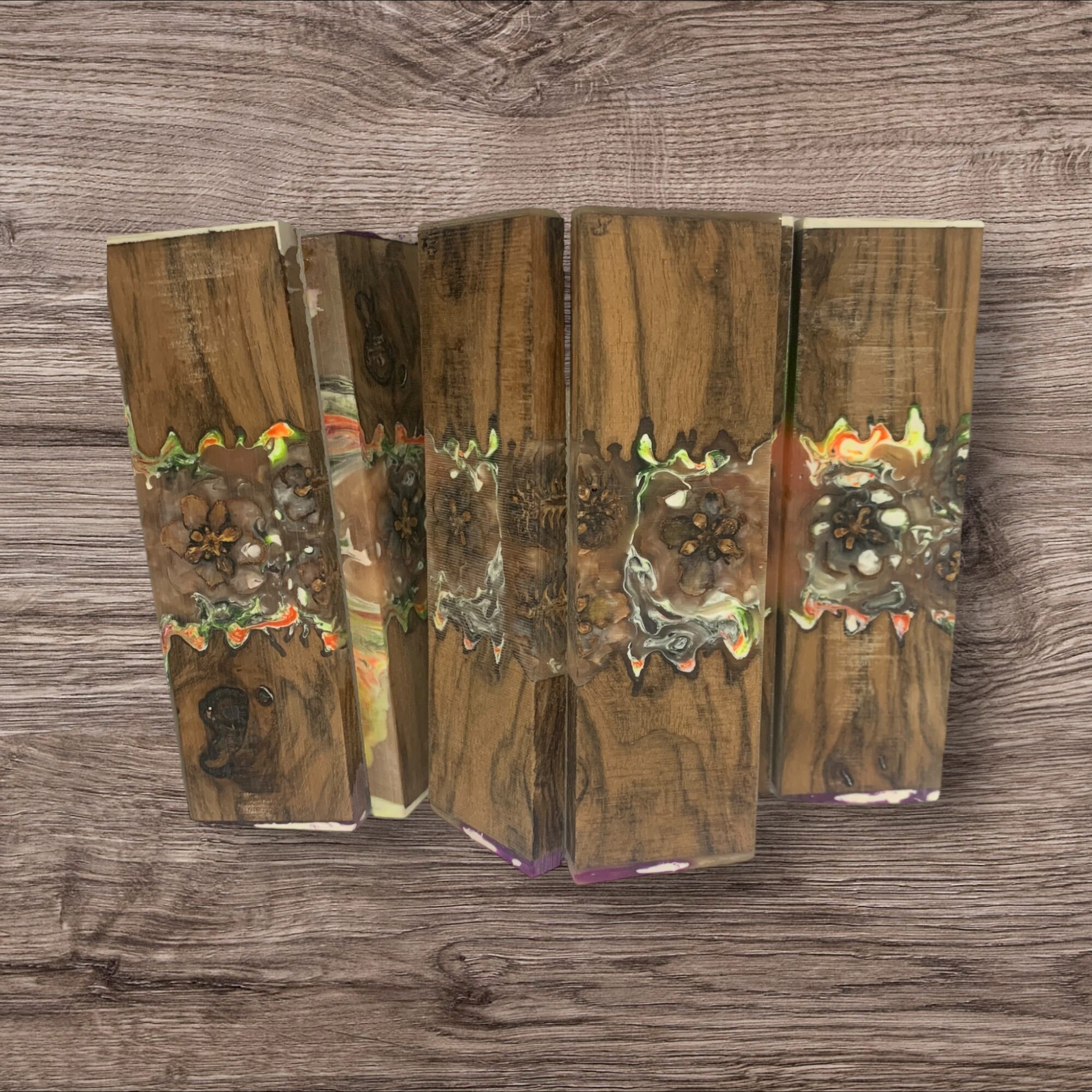 EPOXY&WOOD Knife Handle - Hybrid Knife Handle Scales | Resin Scales ...