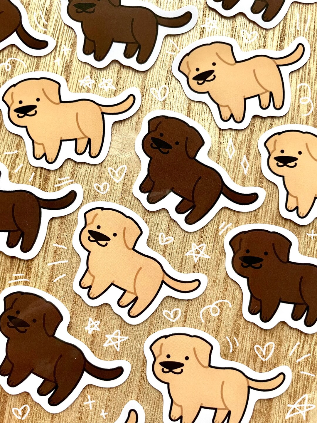 Labrador Retriever Sticker / Cute Kawaii Sticker, Lab Retriever Sticker ...
