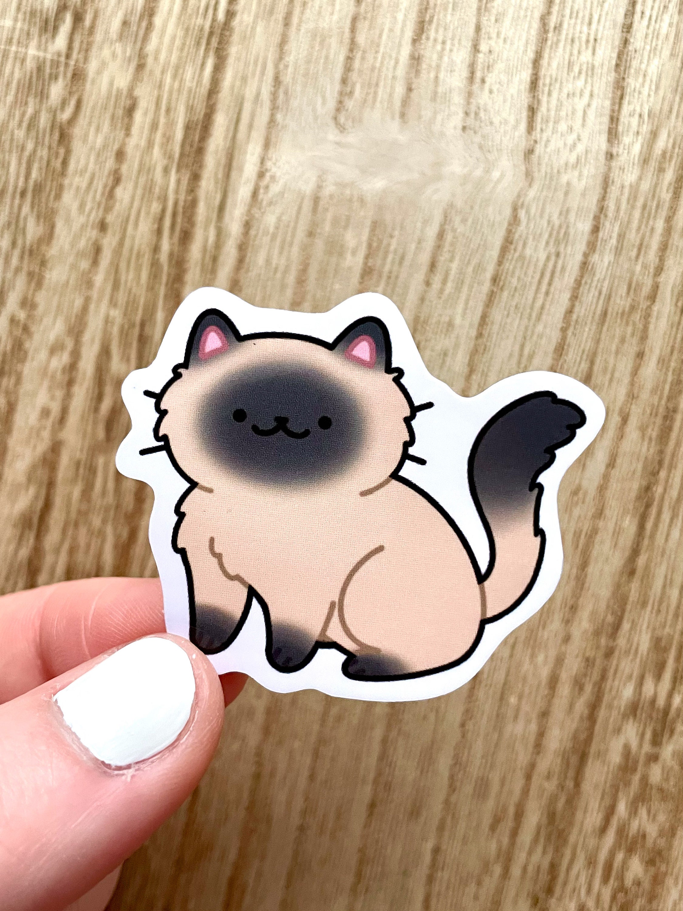 Ragdoll Cat Sticker / Cute Kawaii Sticker Ragdoll Cat - Etsy