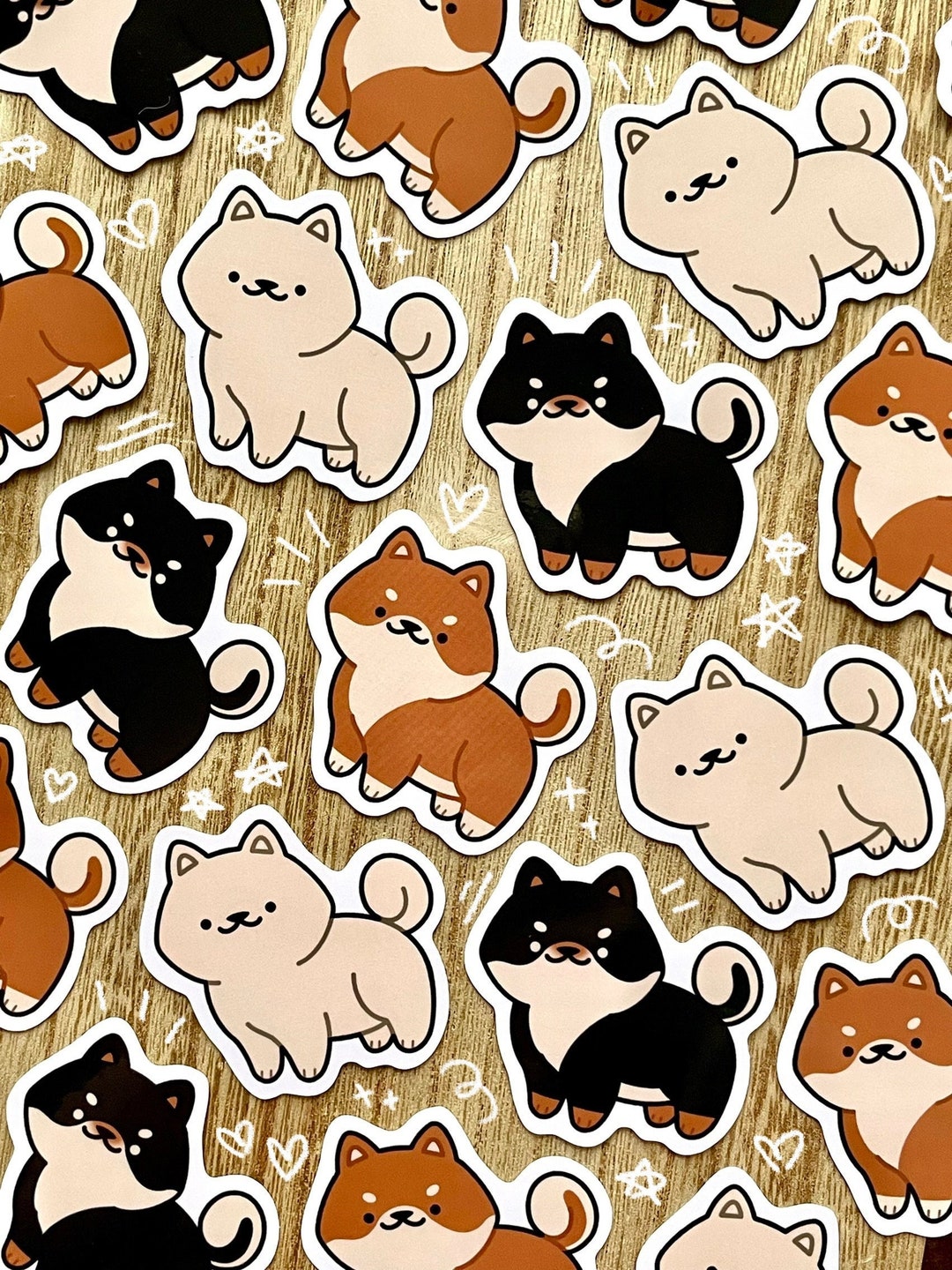 Shiba Inu Sticker / Cute Kawaii Sticker, Shiba Sticker, Pet Sticker ...
