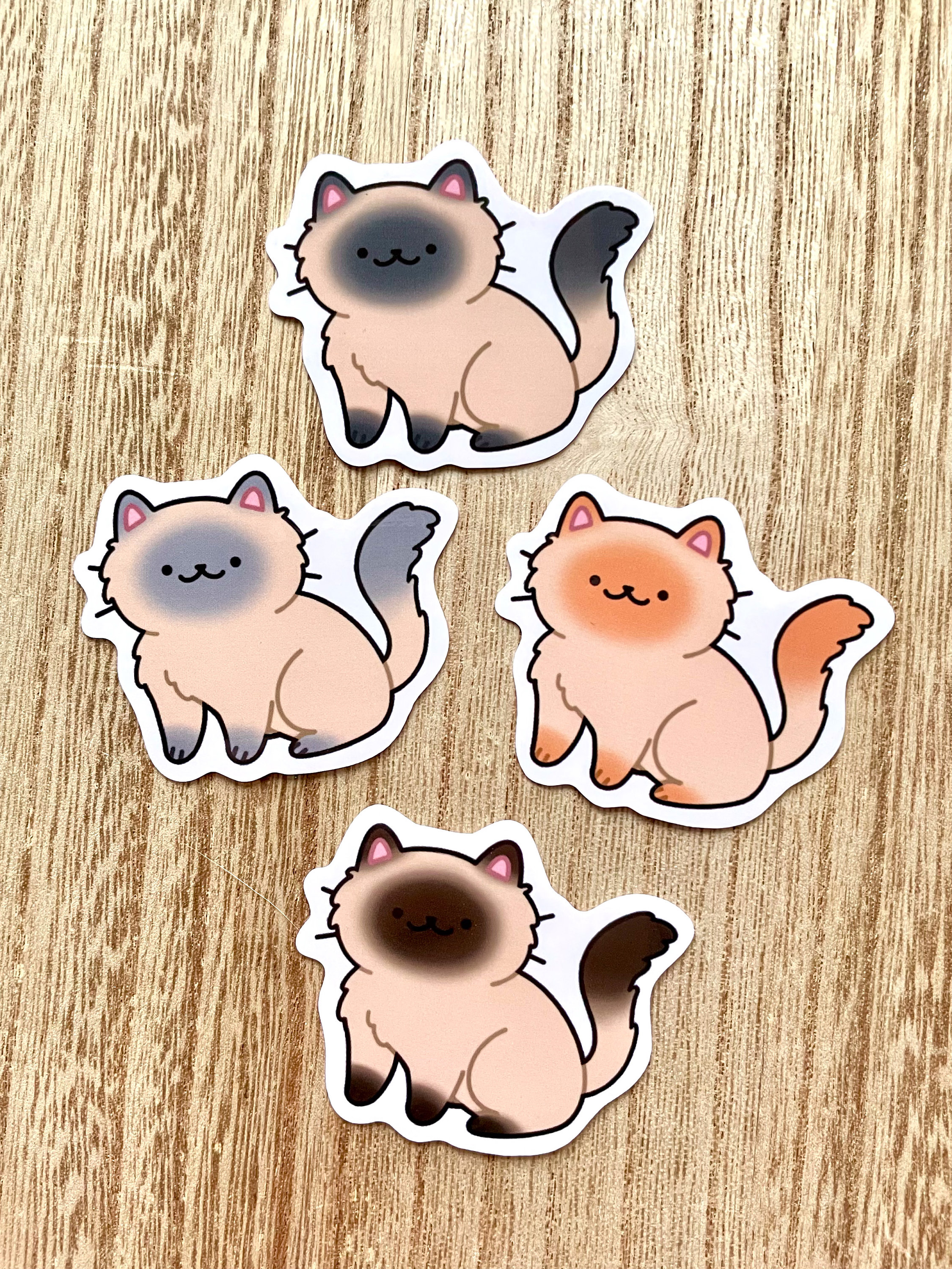 Ragdoll Cat Sticker / Cute Kawaii Sticker Ragdoll Cat - Etsy