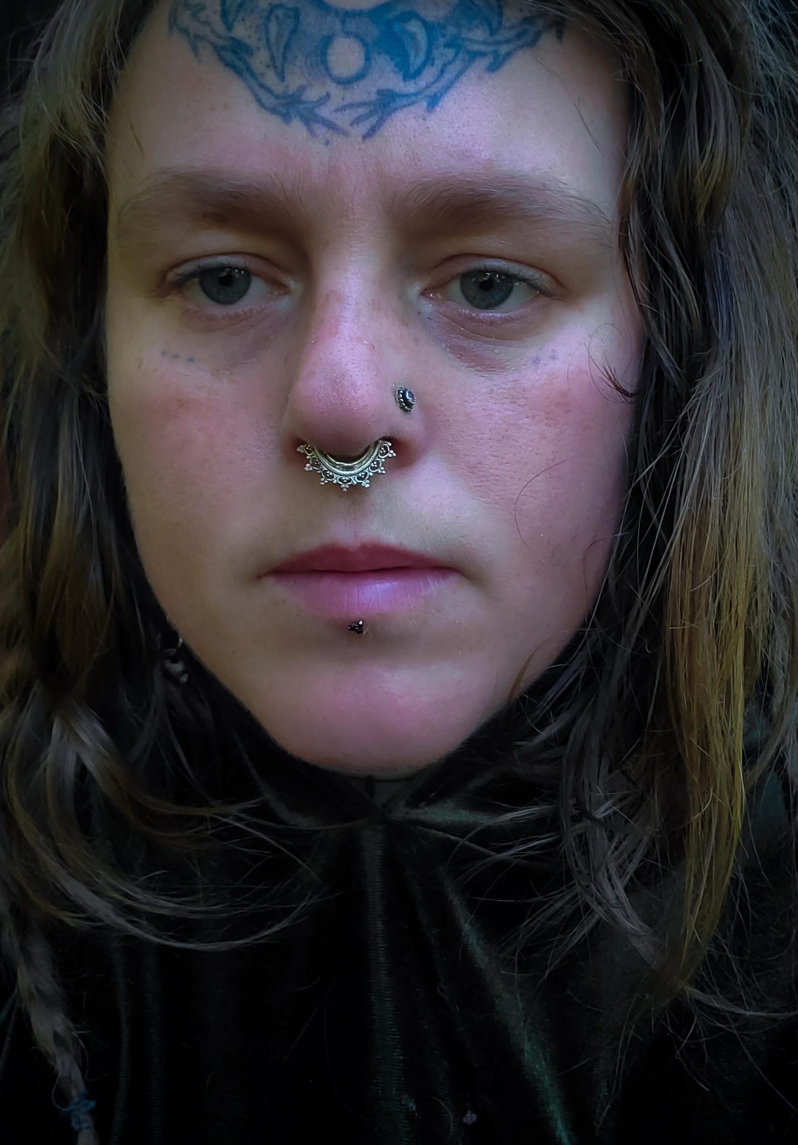 Tribal Silver Septum Ring, Handmade Sterling Silver Septum, Fancy 16g ...