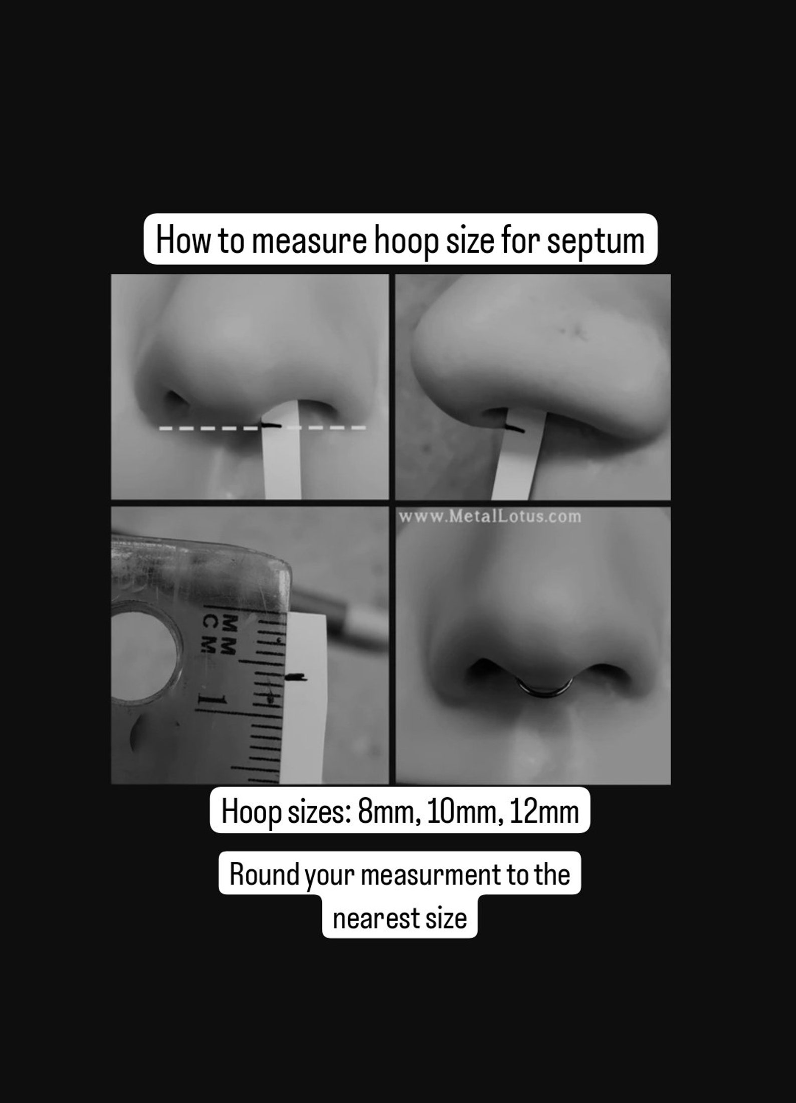 Tribal Silver Septum Ring, Handmade Sterling Silver Septum, Fancy 16g ...