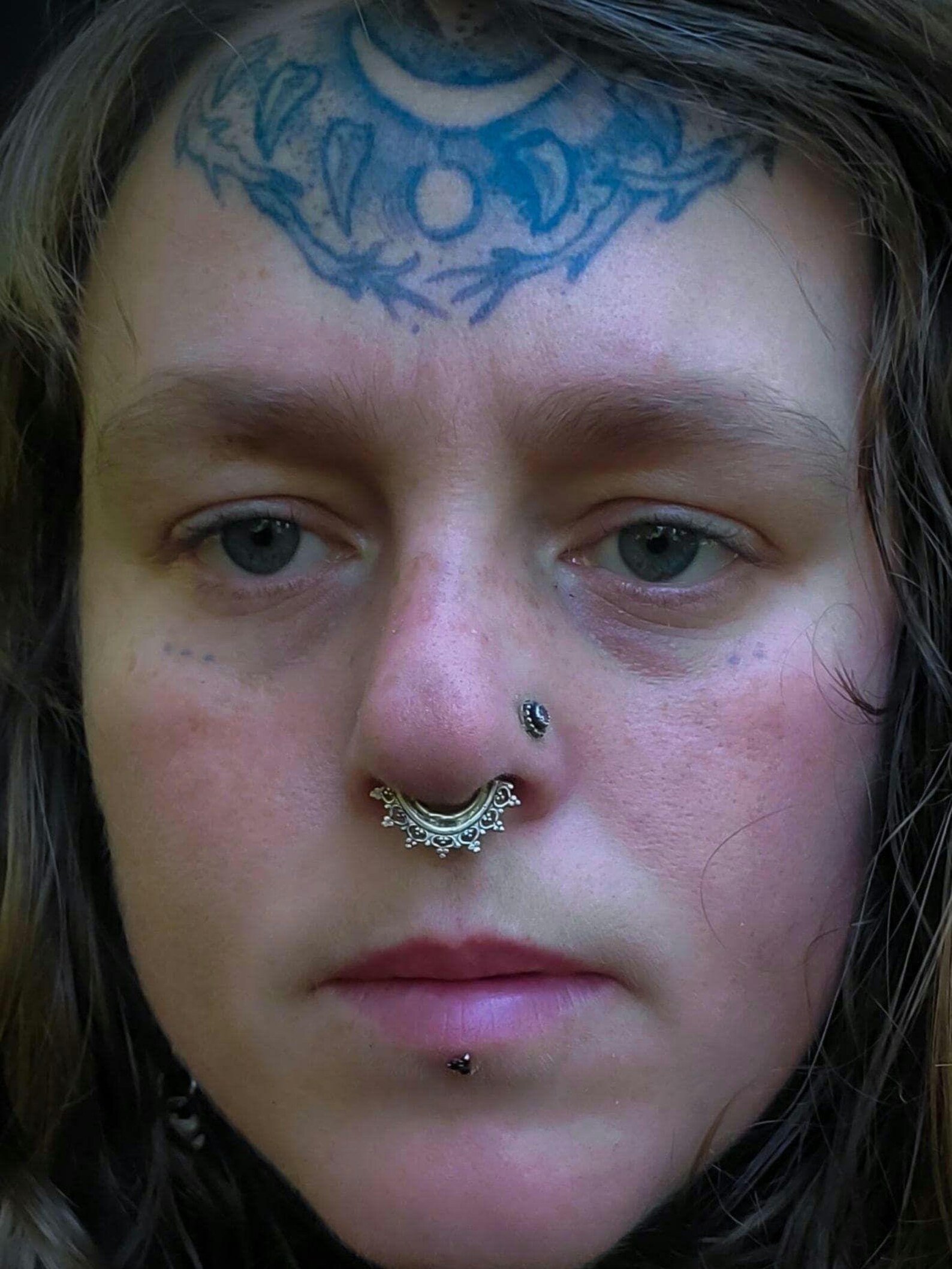 Tribal Silver Septum Ring, Handmade Sterling Silver Septum, Fancy 16g ...