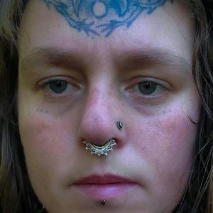 Tribal Silver Septum Ring, Handmade Sterling Silver Septum, Fancy 16g ...