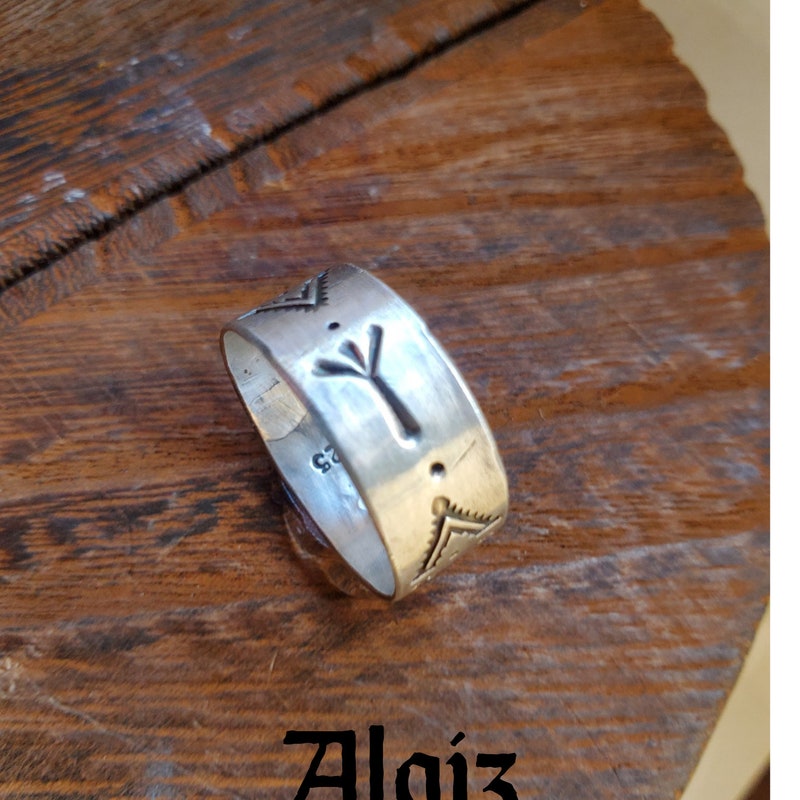 Rune Wedding Ring - Etsy