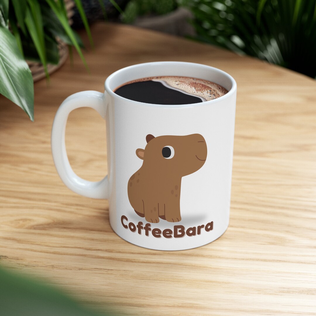 Coffeebara Mug - Charming Capybara Coffee Lovers Delight - Etsy