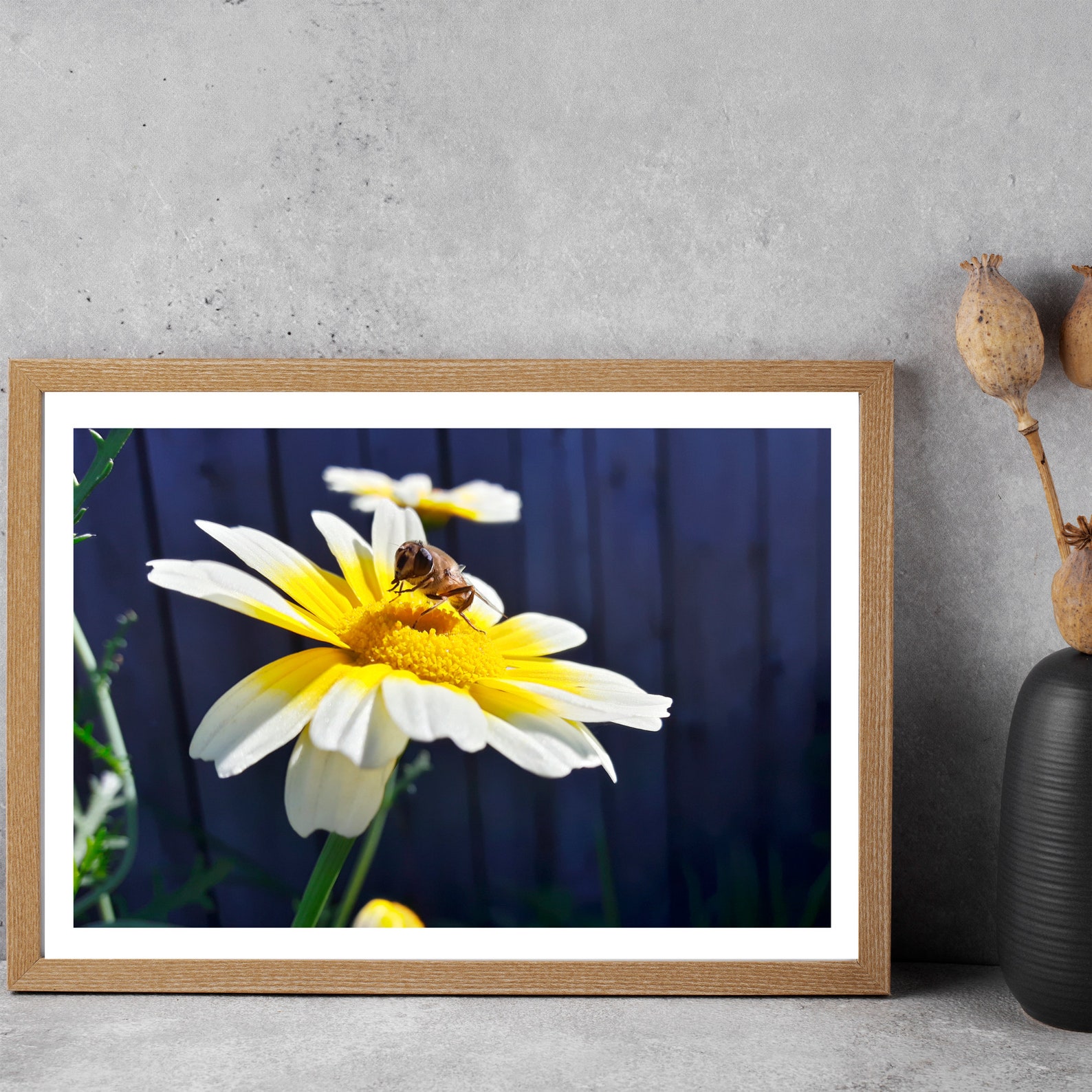 Mural for Download bee at Work Poster to Print - Etsy