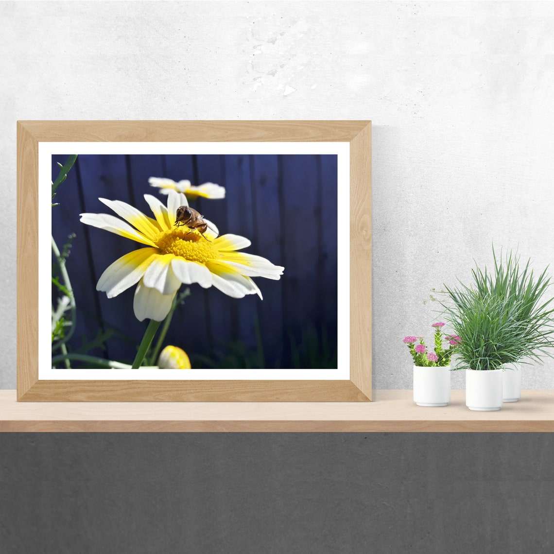 Mural for Download bee at Work Poster to Print - Etsy