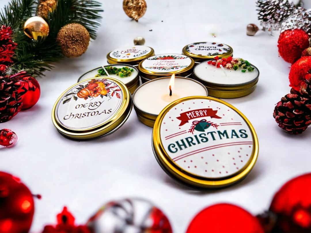 50 Pcs Personalized Christmas Candles, Bulk Christmas Gifts, Christmas ...