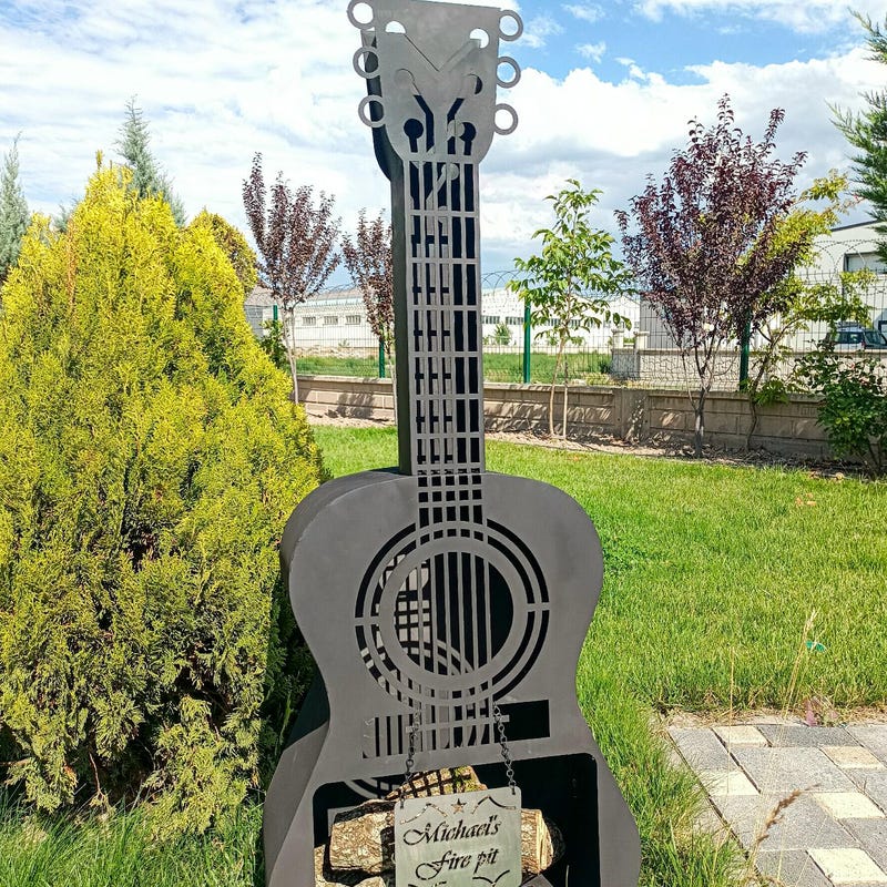 Guitar Shaped Fire Pit - Etsy