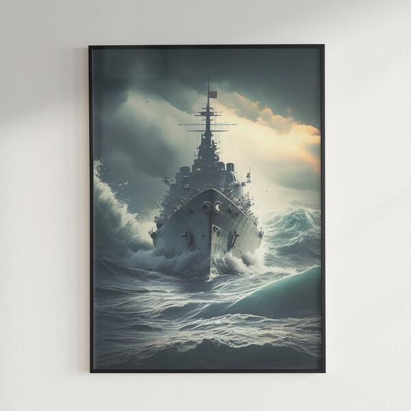 Warship Poster - Etsy