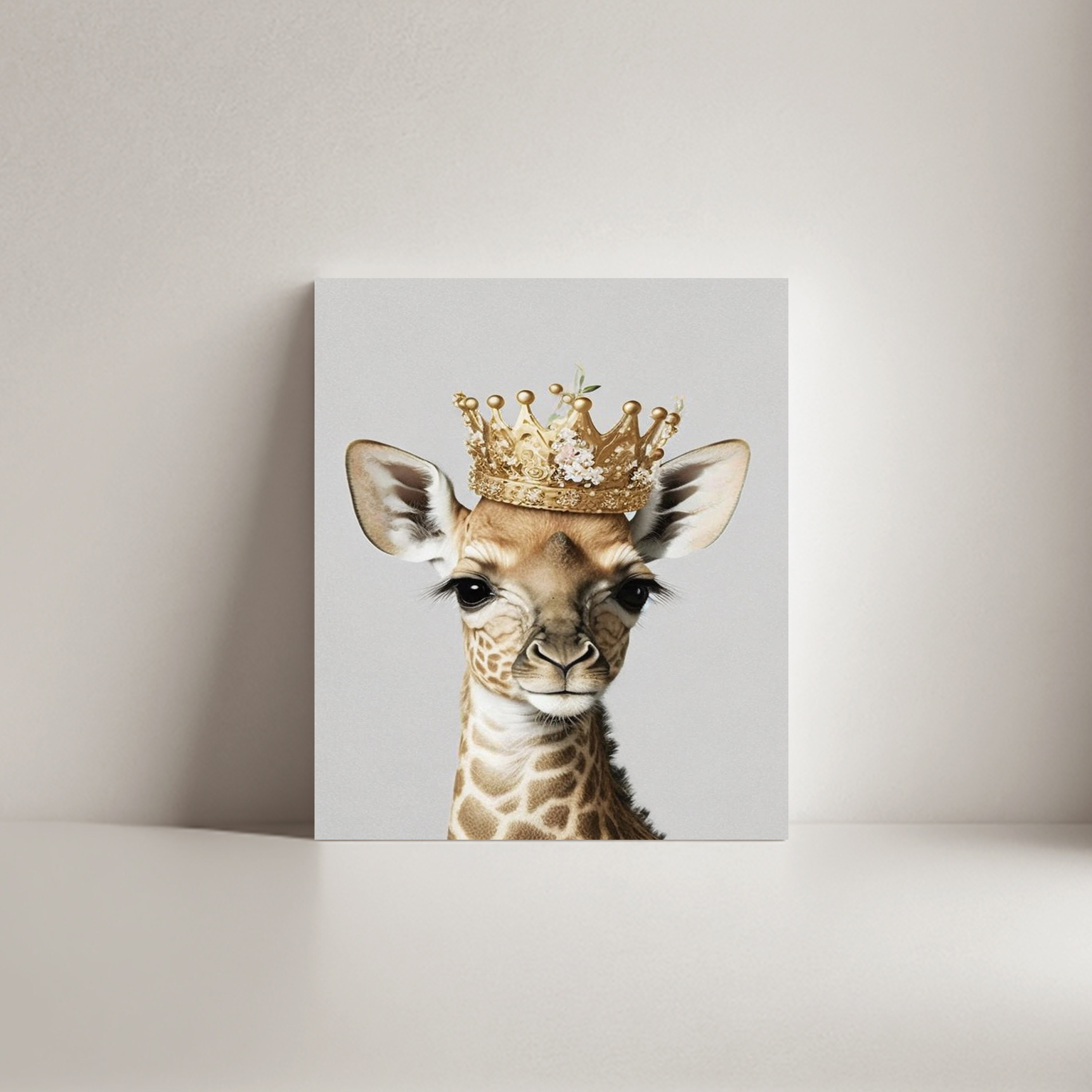 Giraffe , Baby Giraffe, Crown, Nursery Printable, Baby Girl Nursery ...