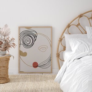 Minimalist One Line Drawing, Abstract Line Art, Printable Art ...