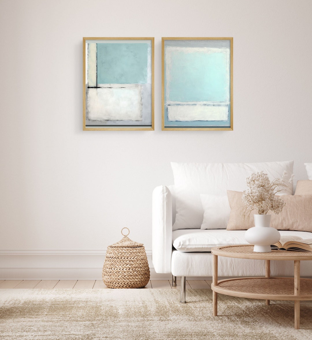 Beachy Abstract Art, Costal Art, Beachy Decor, Coastal Wall Art ...