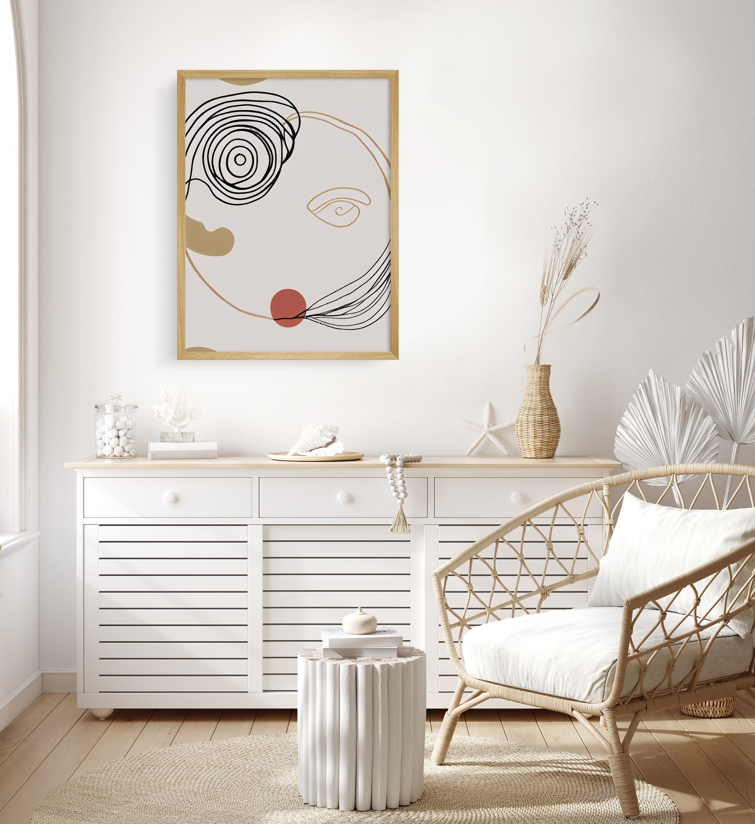 Minimalist One Line Drawing, Abstract Line Art, Printable Art ...