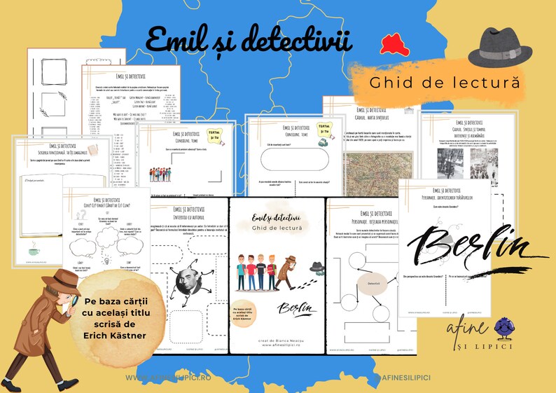 Ghid De Lectură Emil și Detectivii - Etsy