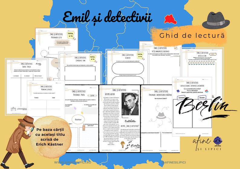 Ghid De Lectură Emil și Detectivii - Etsy