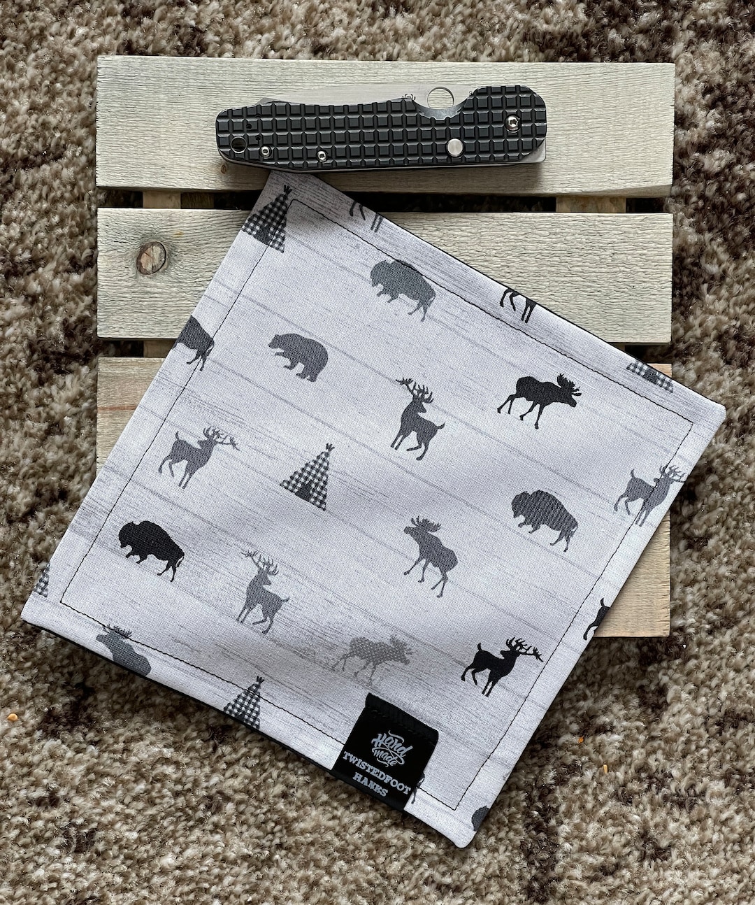 Teepee/animals EDC Hank – Cotton Handkerchief | Everyday Carry Hank ...