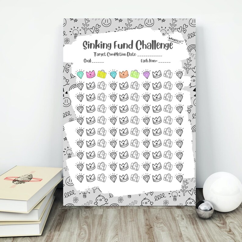 Sinking Fund Tracker | Sinking Fund Savings Challenge | Savings Planner ...