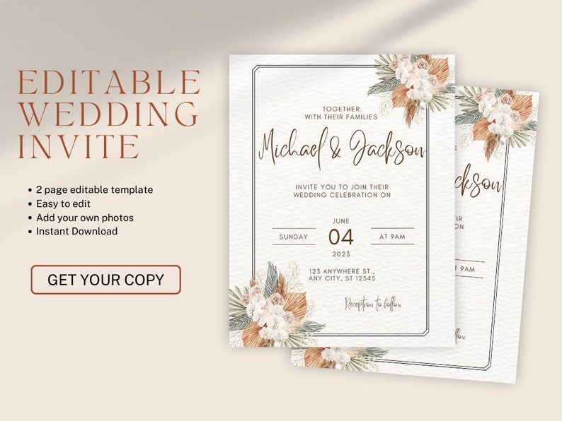 Wedding Invite, Electronic Wedding Invitation| Electronic Wedding ...