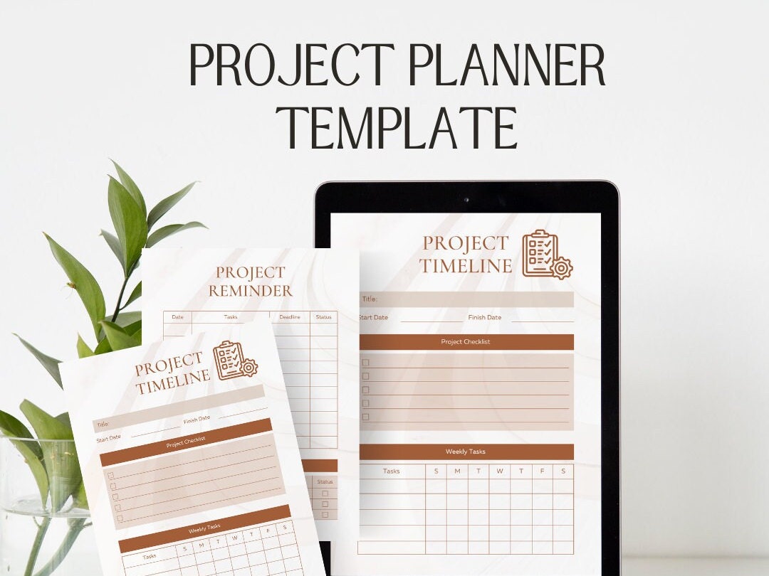Printable Project Planner, Printable Project Planner Bundle to Help ...