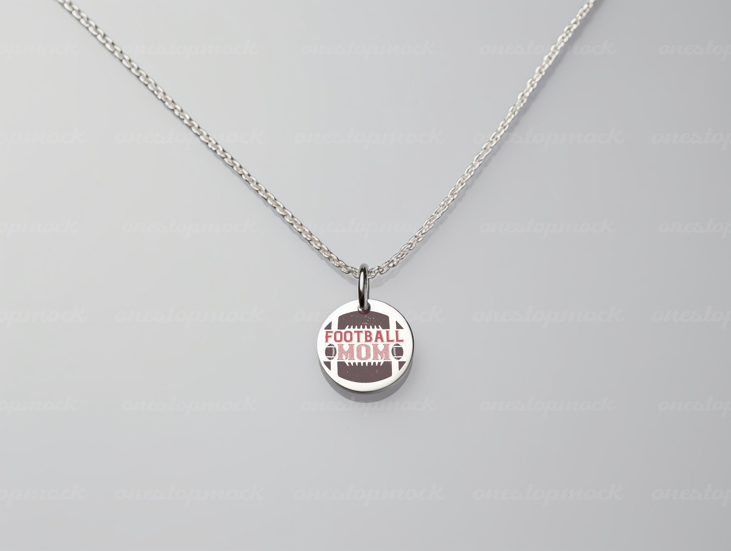 12 Silver Disc Pendant Monotone Mockups - Metal Disk Display Set ...