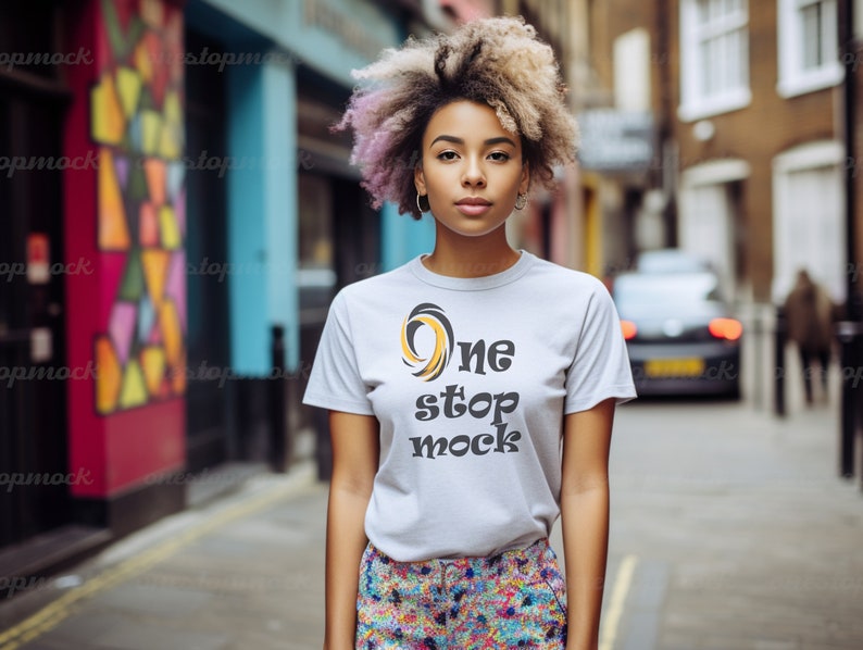 Streetwear Mockup Bundle Featuring Bella 3001 Style T-shirt Funky ...