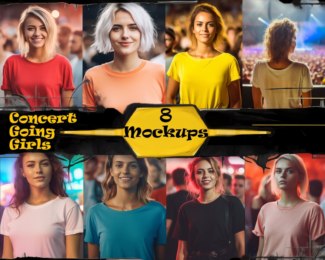 Pop Concert Mockup Set Set the Tone With These Themed Mockups - Etsy