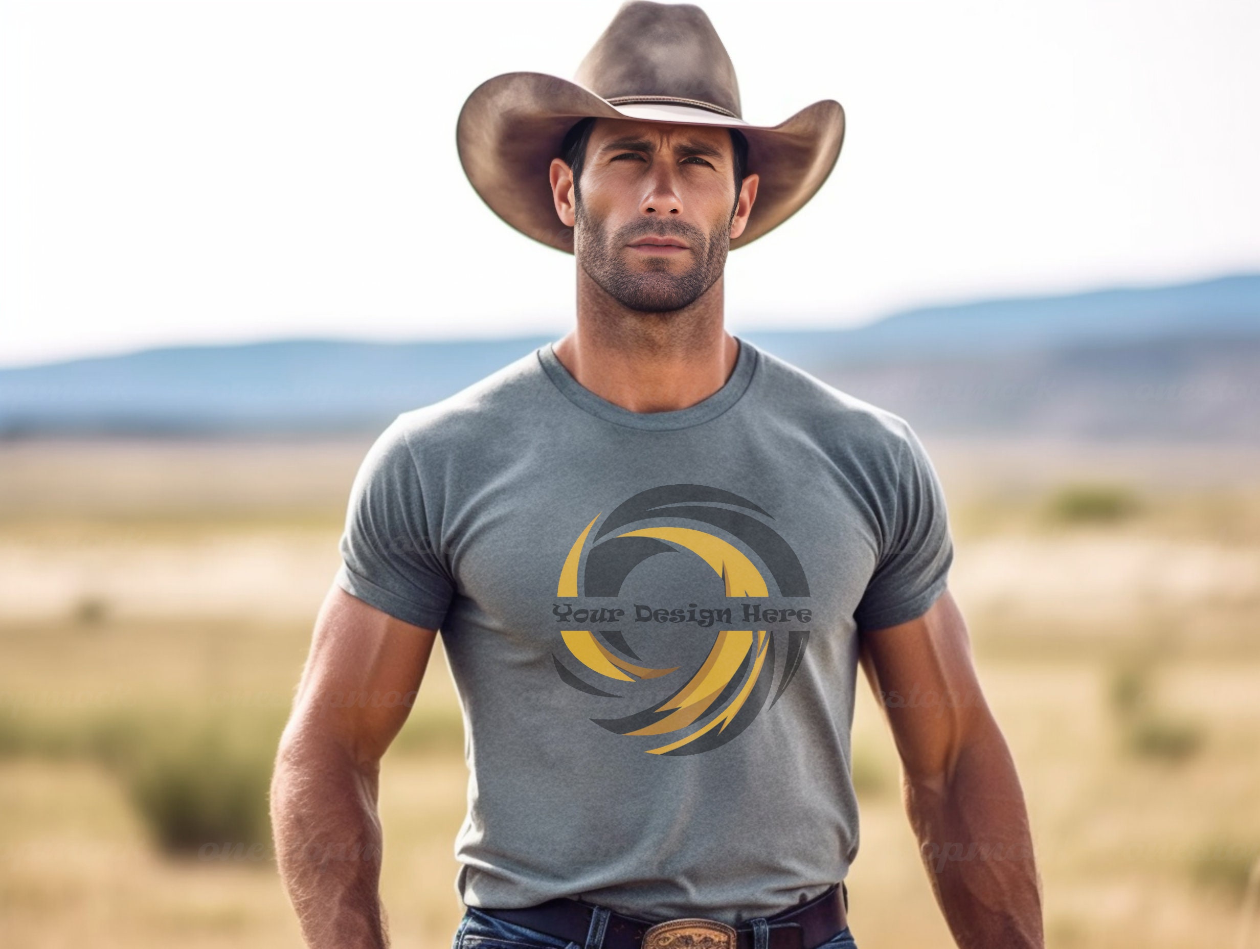 Cowboy Mockup Bundle Country and Western Mockup Masculine - Etsy