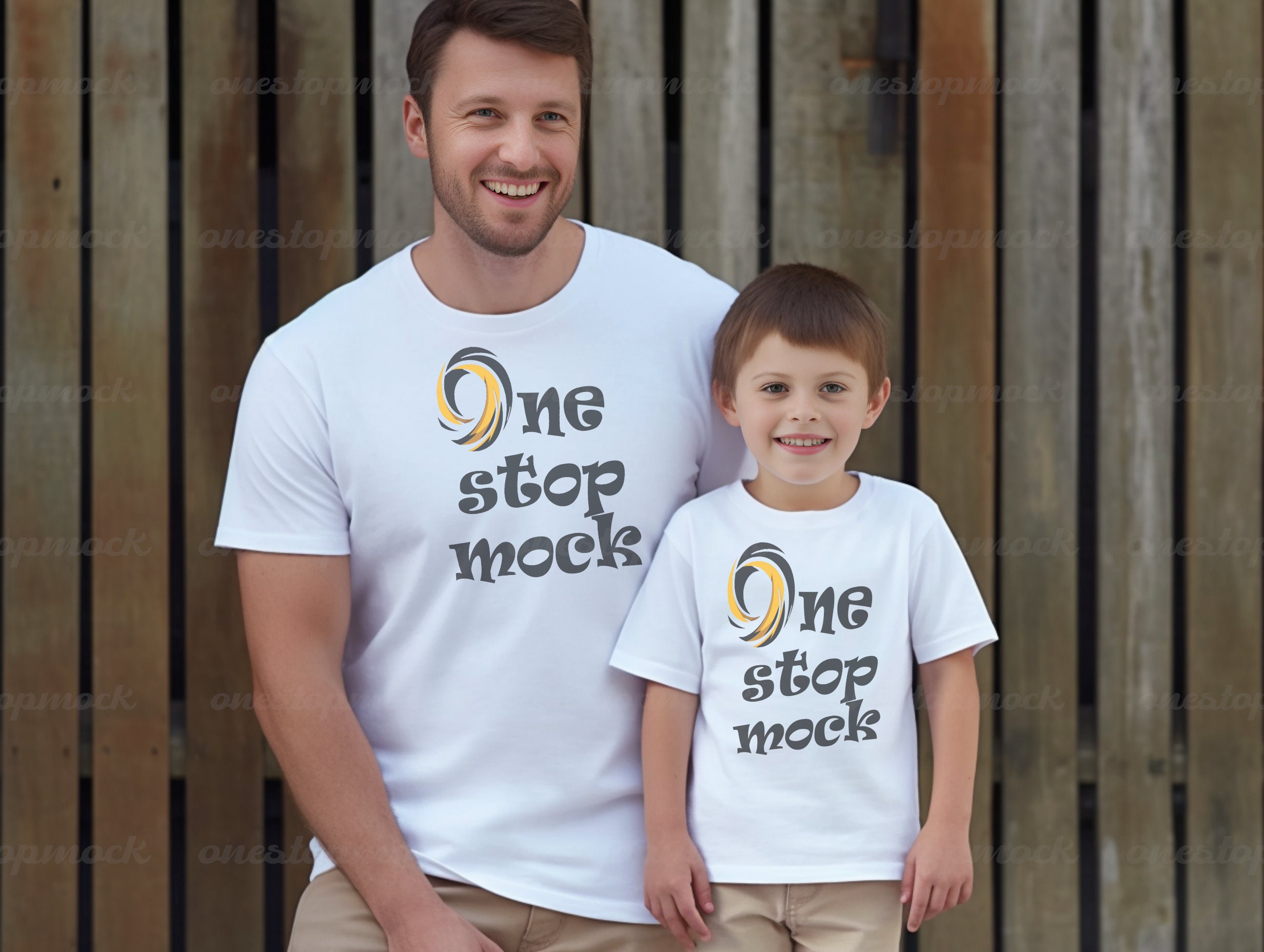 Daddy and Me T-shirt Mockup Set: Ideal Father's Day Mockup Collection ...