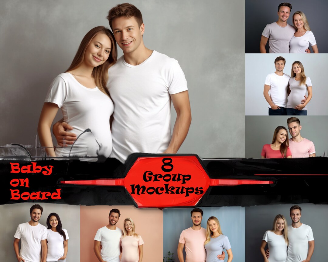 Pregnant Couple Mockup Bundle 8 Maternity Wear Mock Ups - Etsy Australia