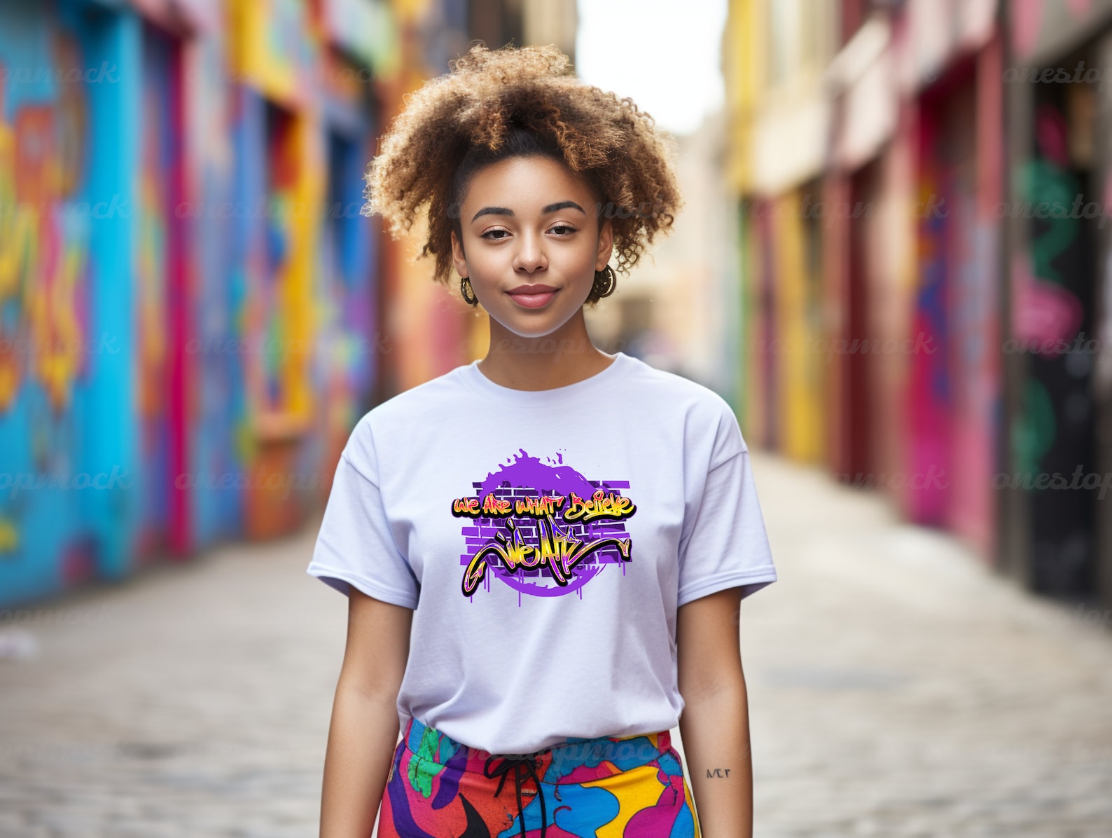 Streetwear Mockup Bundle Featuring Bella 3001 Style T-shirt Funky ...