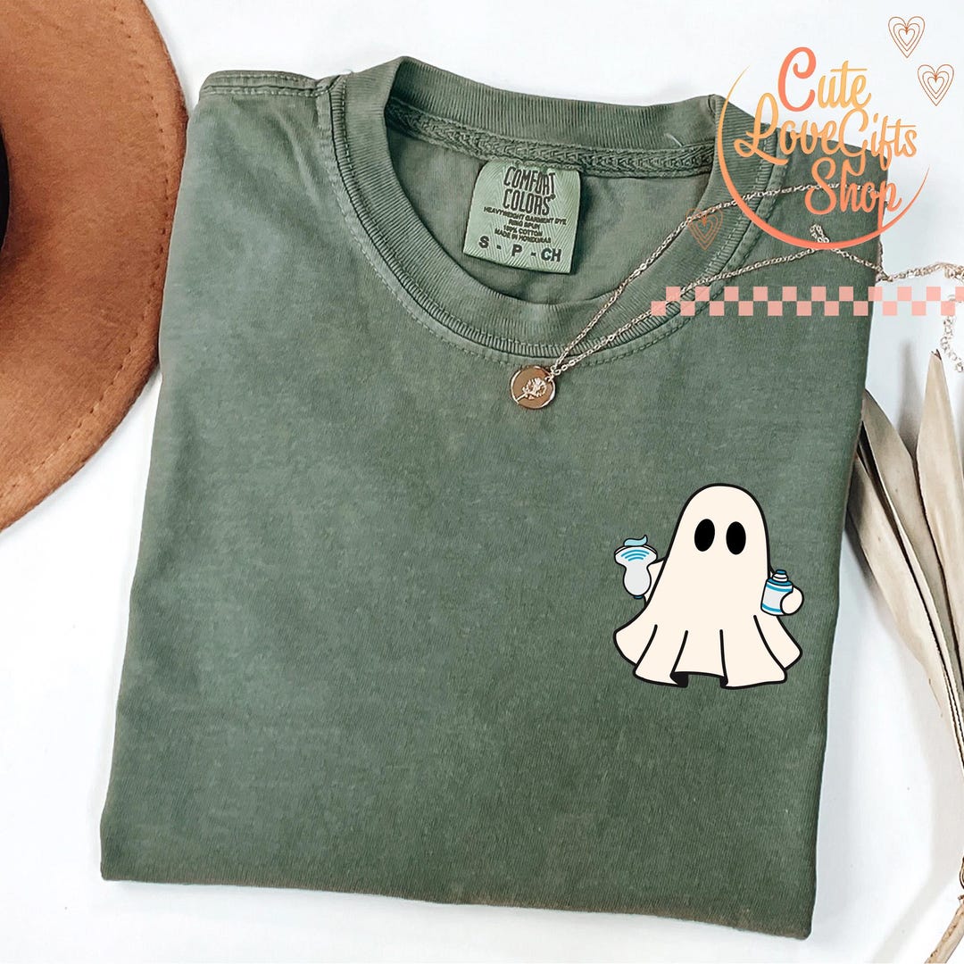 Ultrasound Tech Ghost Halloween Comfort Colors Shirt, Halloween ...