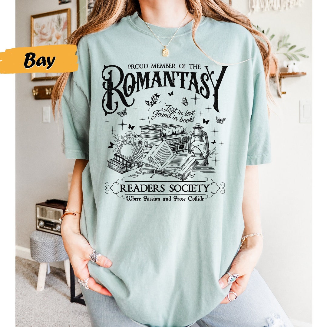 Comfort Colors Romantasy Reader Shirt, Romance Reader Bookish Shirt ...