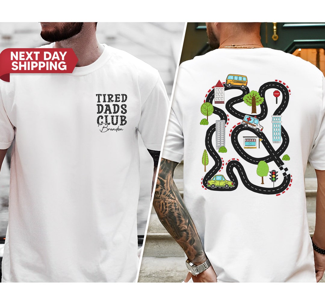 Personalized Racing Shirt for Dad, Tired Dads Club Shirt, Toy Car ...