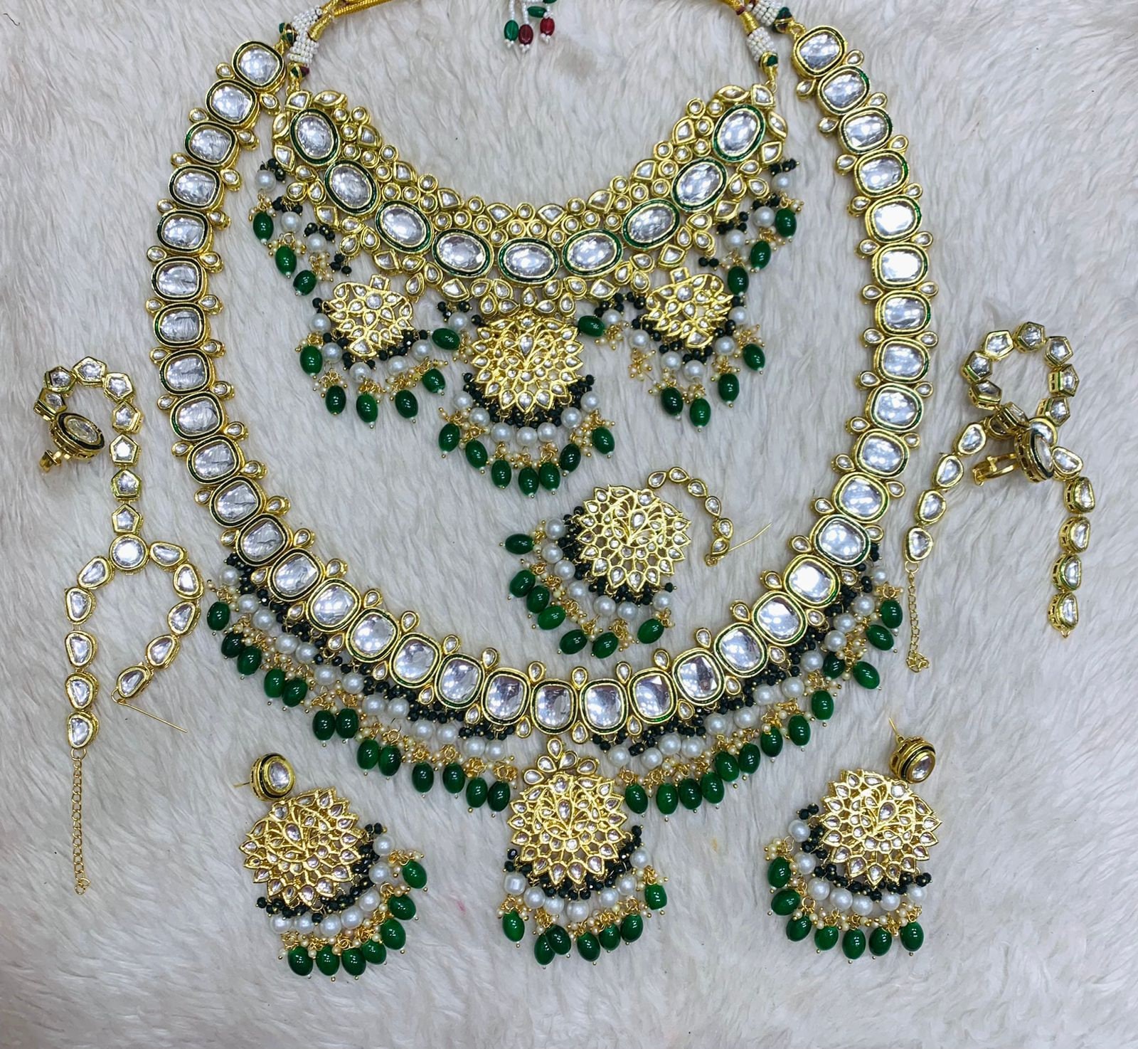 Full Bridal Jodha Akbar Kundan Bridal Set, Royal Kundan Set, Kundan ...