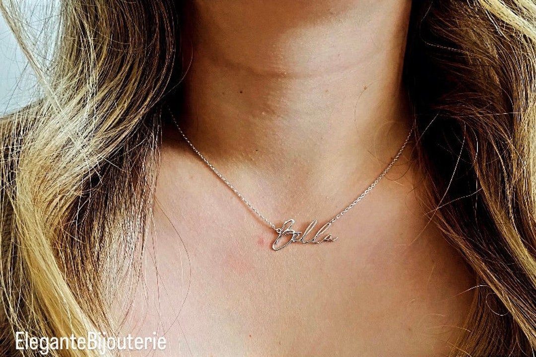 Custom Name Necklace, Custom Jewelry, Name Necklace Gold, Birthday Gift ...