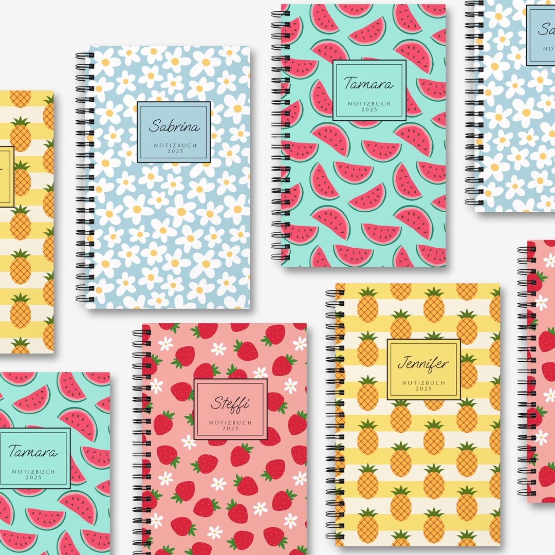 Personalized Notebook With Name Colorful Gift Girlfriend Notebook Blank ...