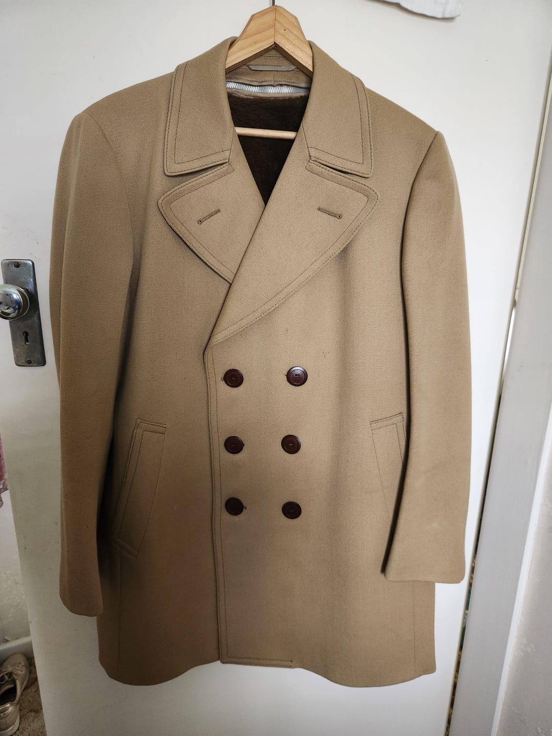 Vintage Italian Pure Wool Men's Coat - Etsy
