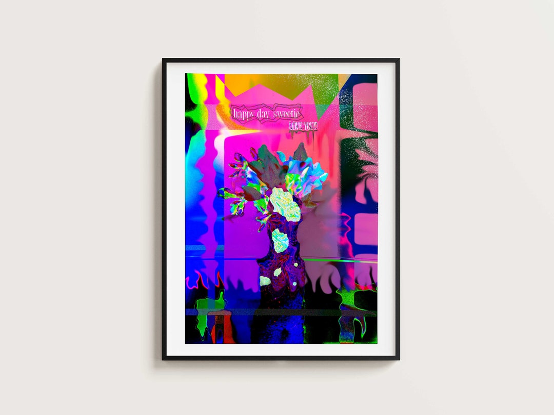 Happy Day, Sweetie Poster | Trippy Wall Art Gift Print - Etsy