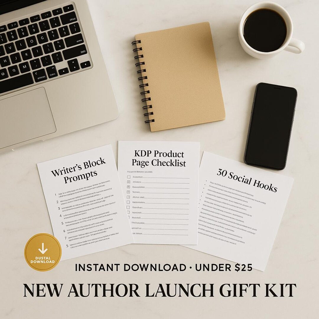 New Author Launch Kit – Writer's Block Prompts, KDP Checklist (digital ...