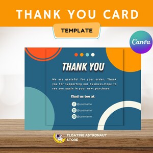 Colourful Geometry Thank You Card Business Thank You Card Template ...