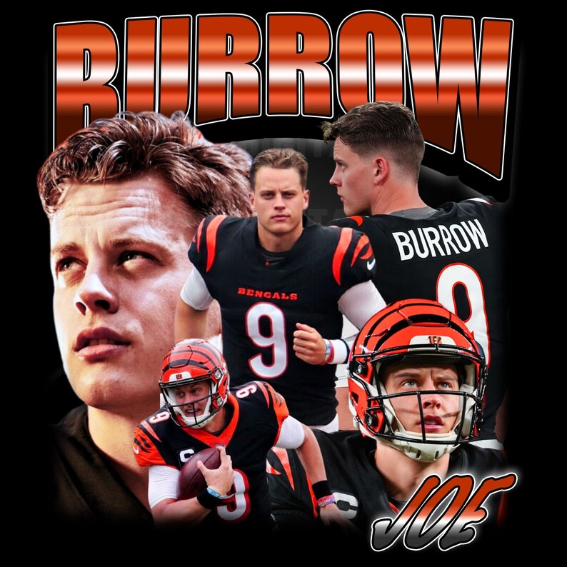 Joe Burrow PNG, Shirt Design PNG Tee SVG Shirt Vector Shirts Png ...