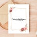 Congratulations Printable Card / Instant Download PDF / Card Template ...