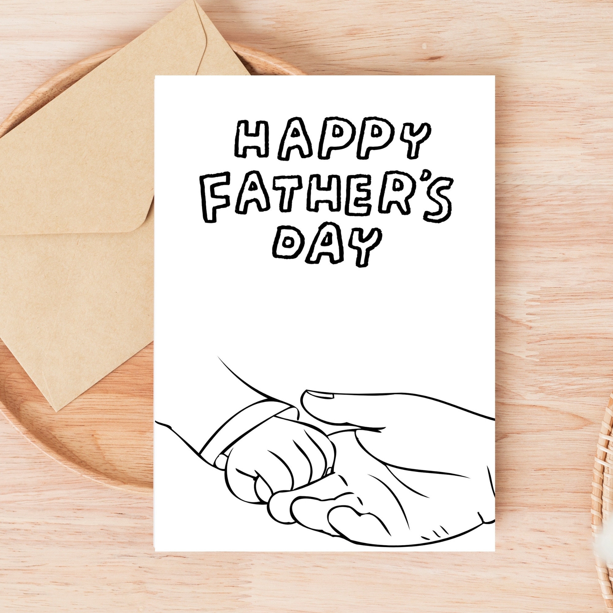 PRINTABLE Father's Day Coloring Cards | Father's Day Cards | Color Your ...