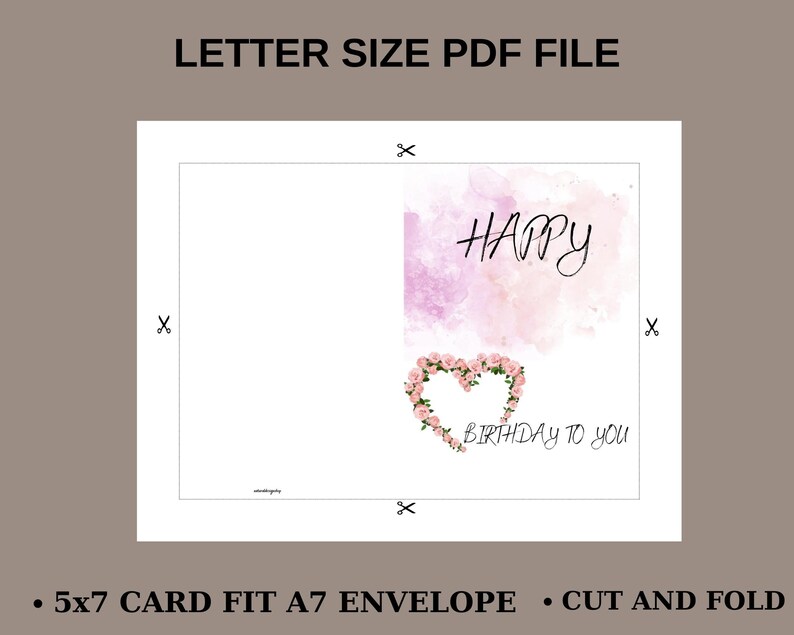 Digital Cards Download, Digital Cards Printable, Digital Cards Template ...